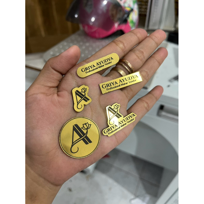 Jual LABEL SERAT GOLD KILAU untuk mahar hantaran label produk hijab ...
