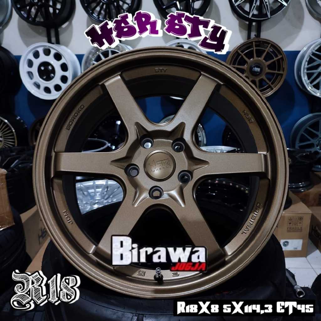 Jual Velg Racing Mobil Innova Xpander Civic Camry Vellfire Ring 18 Tipe Velg HSR STY R18 Pcd ...