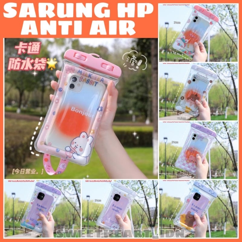 Jual NEW Sarung hp anti air waterproof / sarung pelindung handphone ...