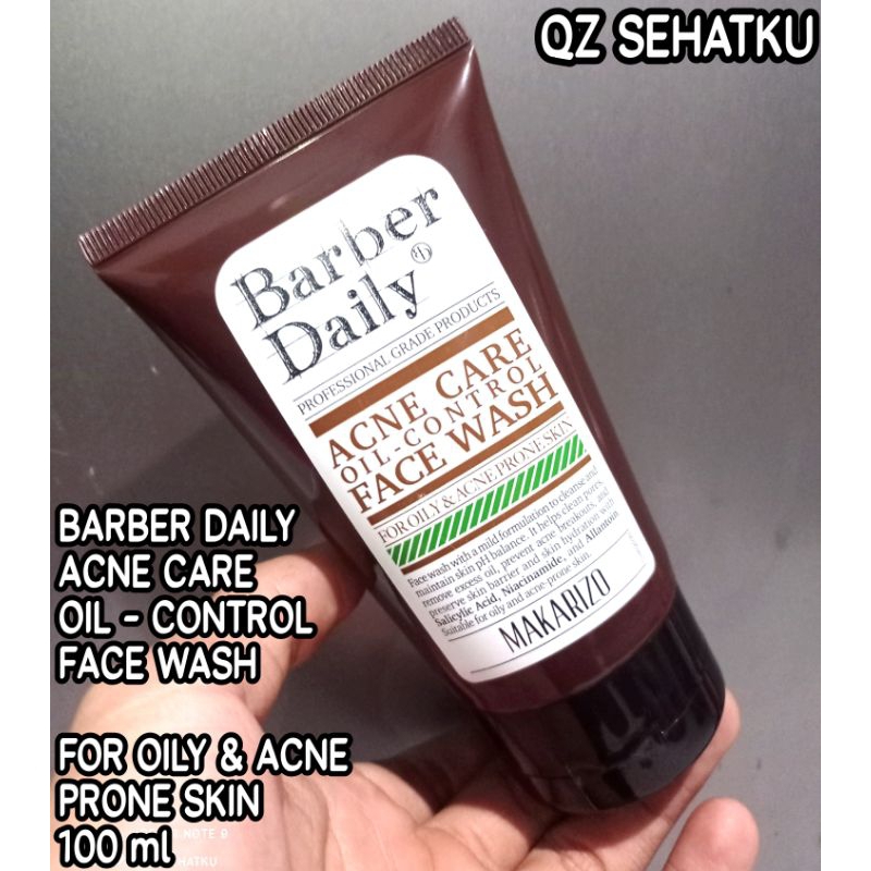Jual Makarizo Face Wash Barber Daily Acne Care Oil Control Facial Wash ...