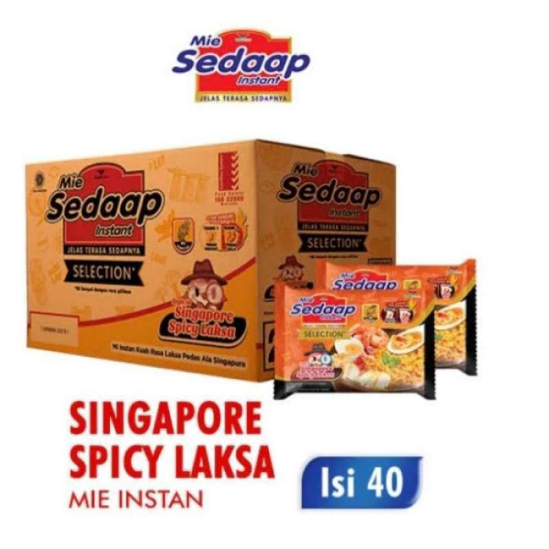 Jual SEDAAP Mie Instant Singapore Spicy Laksa [40 Pcs x 83 g] | Shopee ...