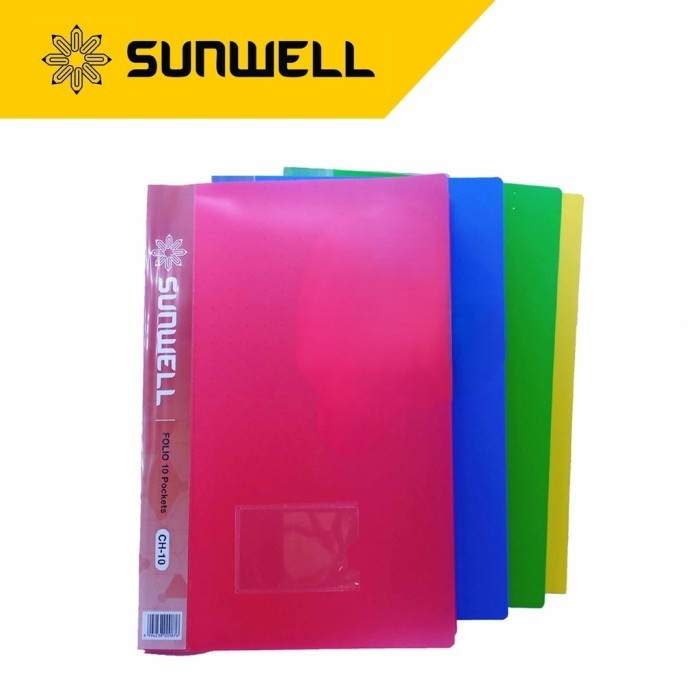 Jual MAP CLEAR HOLDER F4/ DOKUMEN KEEPER MERK SUNWELL UKURAN FOLIO ISI 10 | Shopee Indonesia