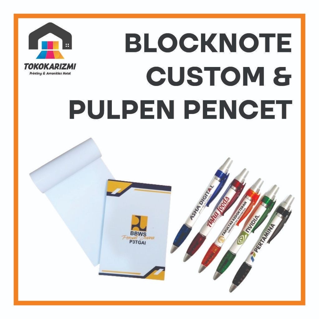 Jual Blocknote Ukuran A5 isi 30lembar Dan Pulpen Pencet | Shopee Indonesia