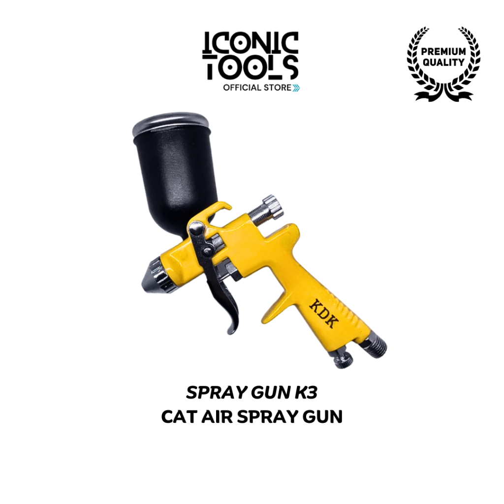 Jual Spray Gun Cat Air Tabung Atas 200cc KDK Sagola K3 / Alat Semprot ...