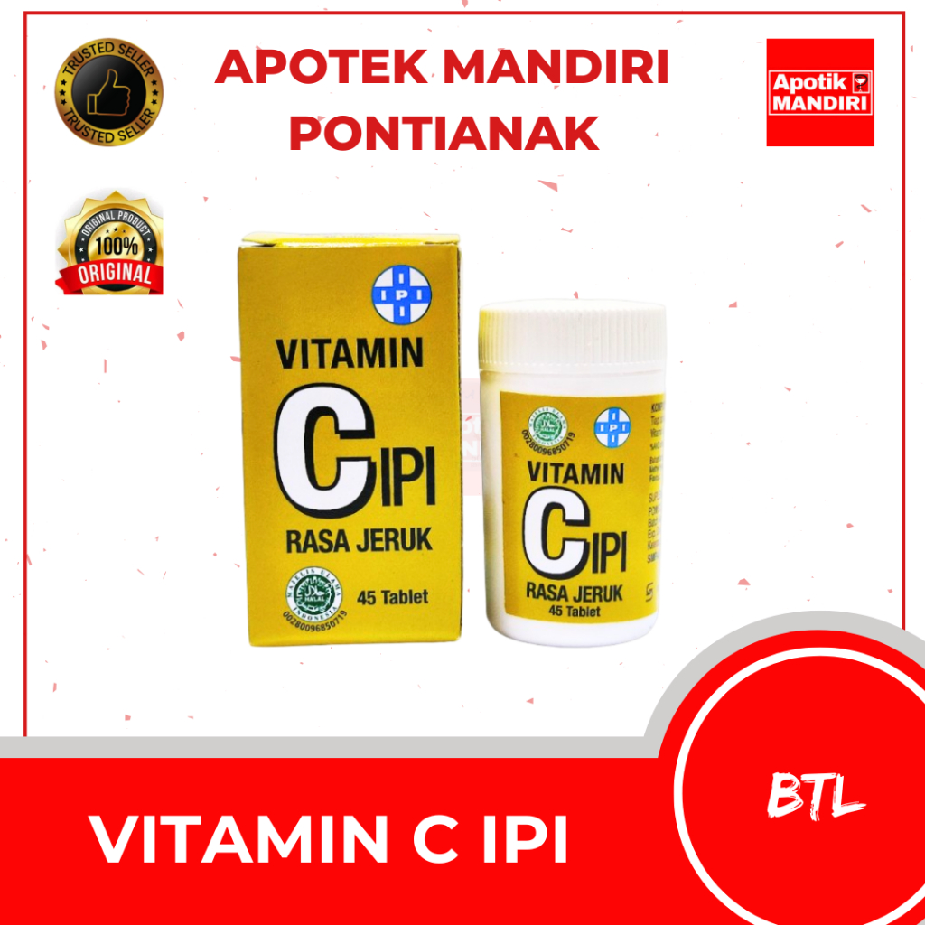 Jual VITAMIN C IPI - ISI 25 TABLET | Shopee Indonesia