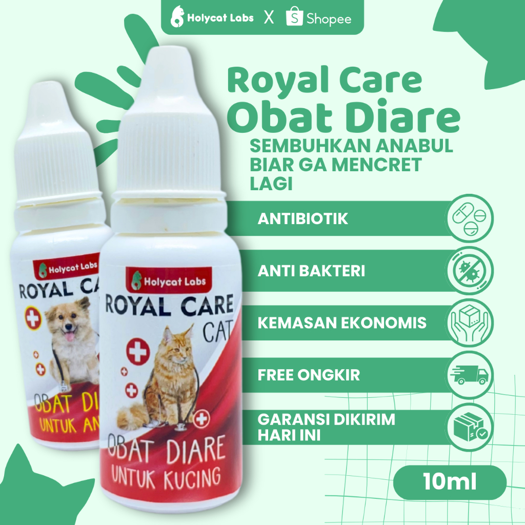 Jual Holycatlabs Royal Care Obat Diare dan Mencret untuk Kucing dan ...