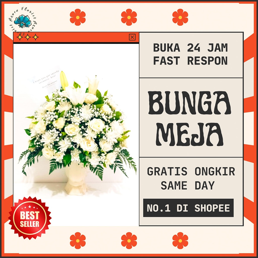 Jual Bunga Meja Jakarta - Premium Fresh Flower Table Jakarta | Shopee ...