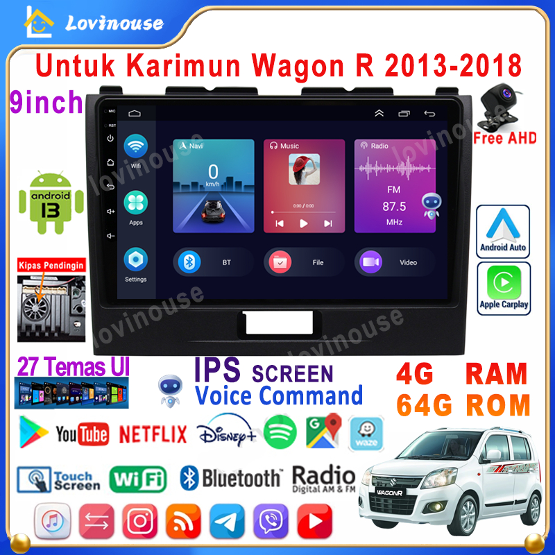 Jual 【Suzuki Karimun Wagon R 2013-2018】6G+64G Head Unit 9 Inch ...