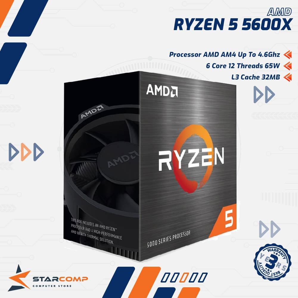 Jual Processor AMD Ryzen 5 5600X Up To 4.6Ghz AM4 | Shopee Indonesia