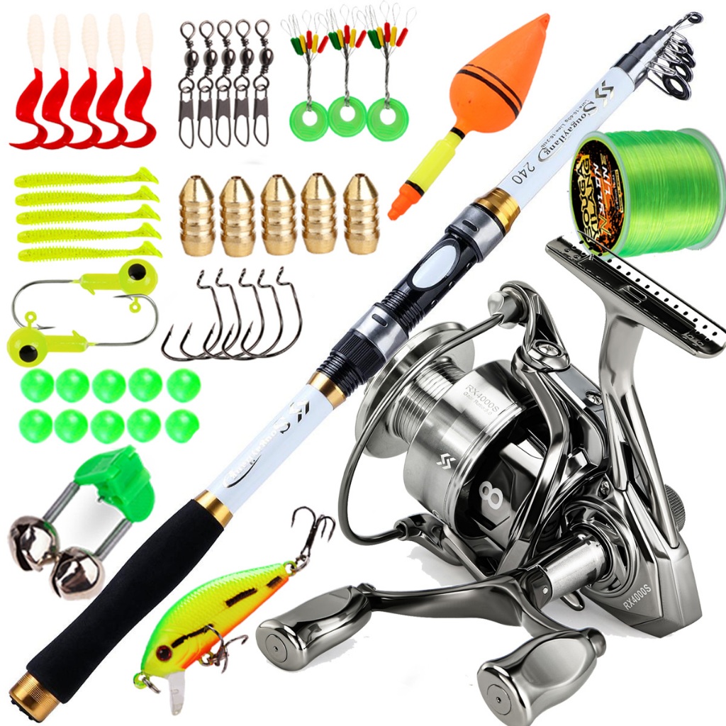 Jual Pancing Set 1.8M-3.0M Joran Pancing Kaca Serat Teleskopik joran ...