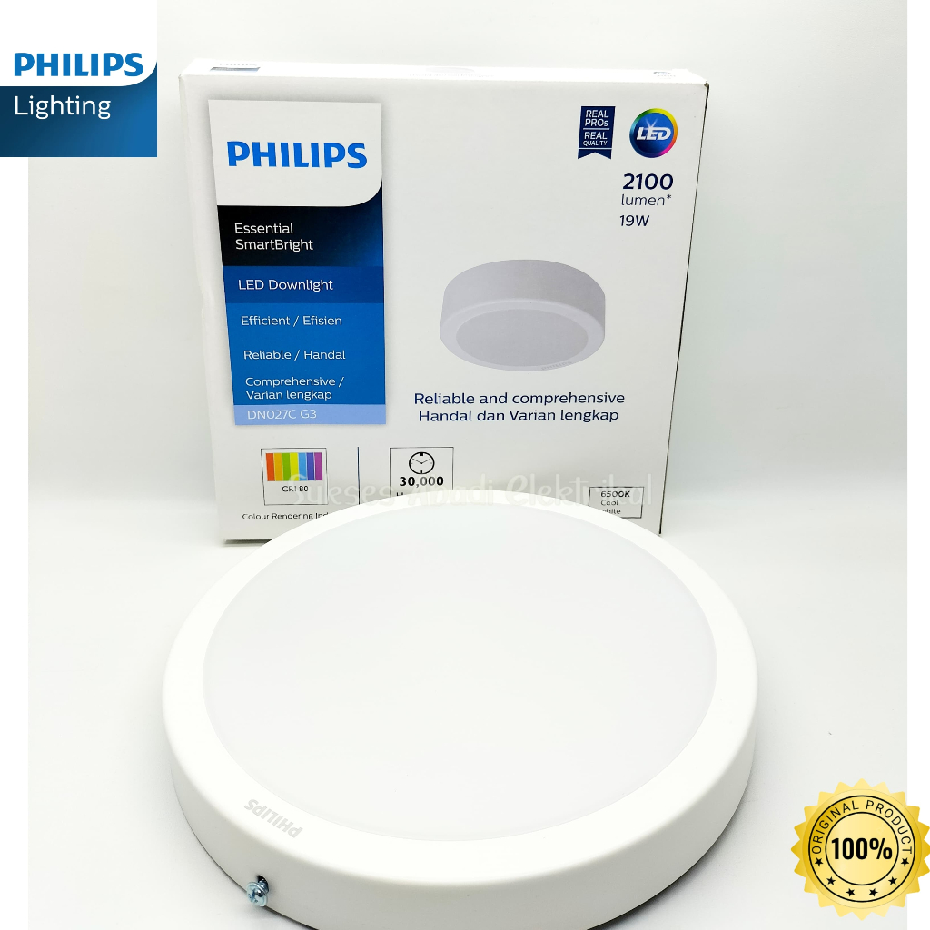 Jual Lampu Downlight LED Outbow PHILIPS DN027C 19w | Shopee Indonesia
