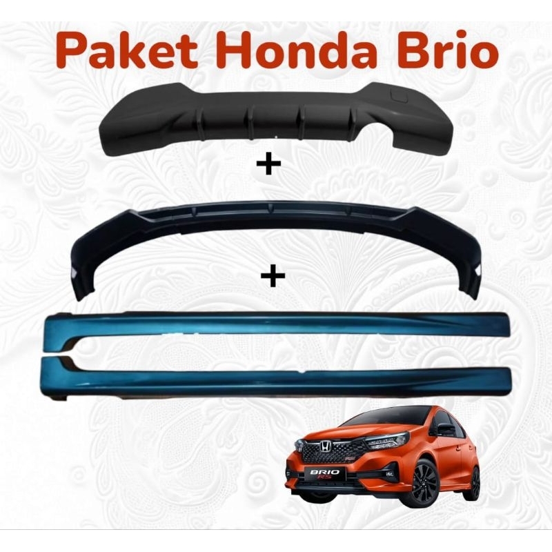 Jual Paket Front Lips + Diffuser Bumper Belakang + Side Skirt ...