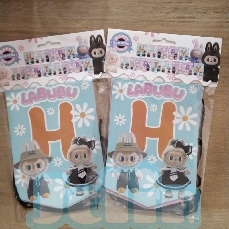 Jual Banner Selamat Ulang Tahun Motif Labubu / Banner Happy Birthday ...