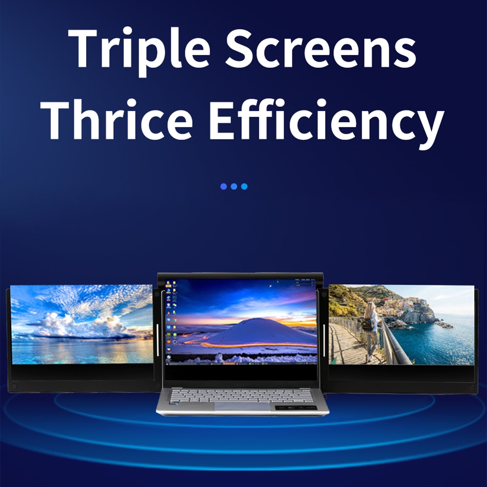 Jual Portable Monitor Dual Screen Extender 13.3 Inch IPS FHD 60Hz Hitam ...