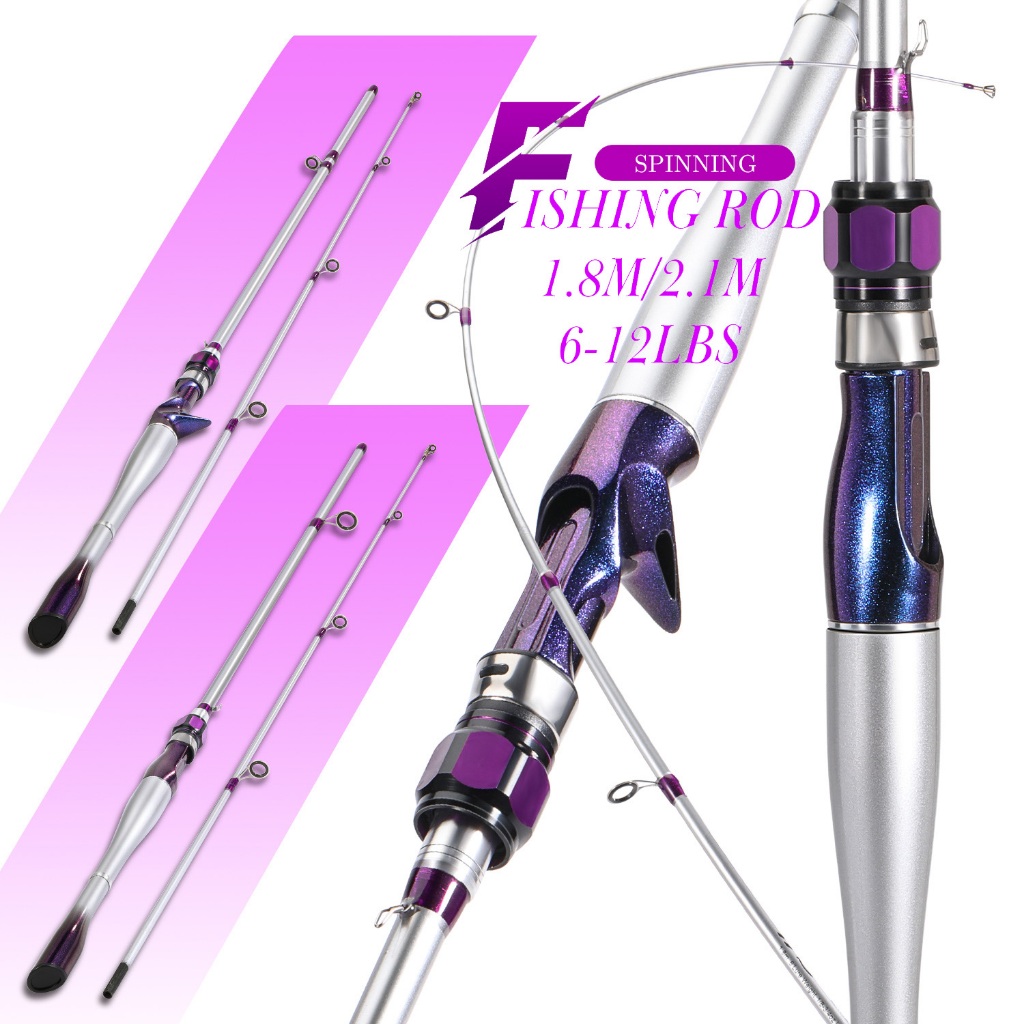 Jual Sougayilang 1.8m 2 Sections Carbon Fiber Fishing Rod With Free Line Lure UL Power For ...