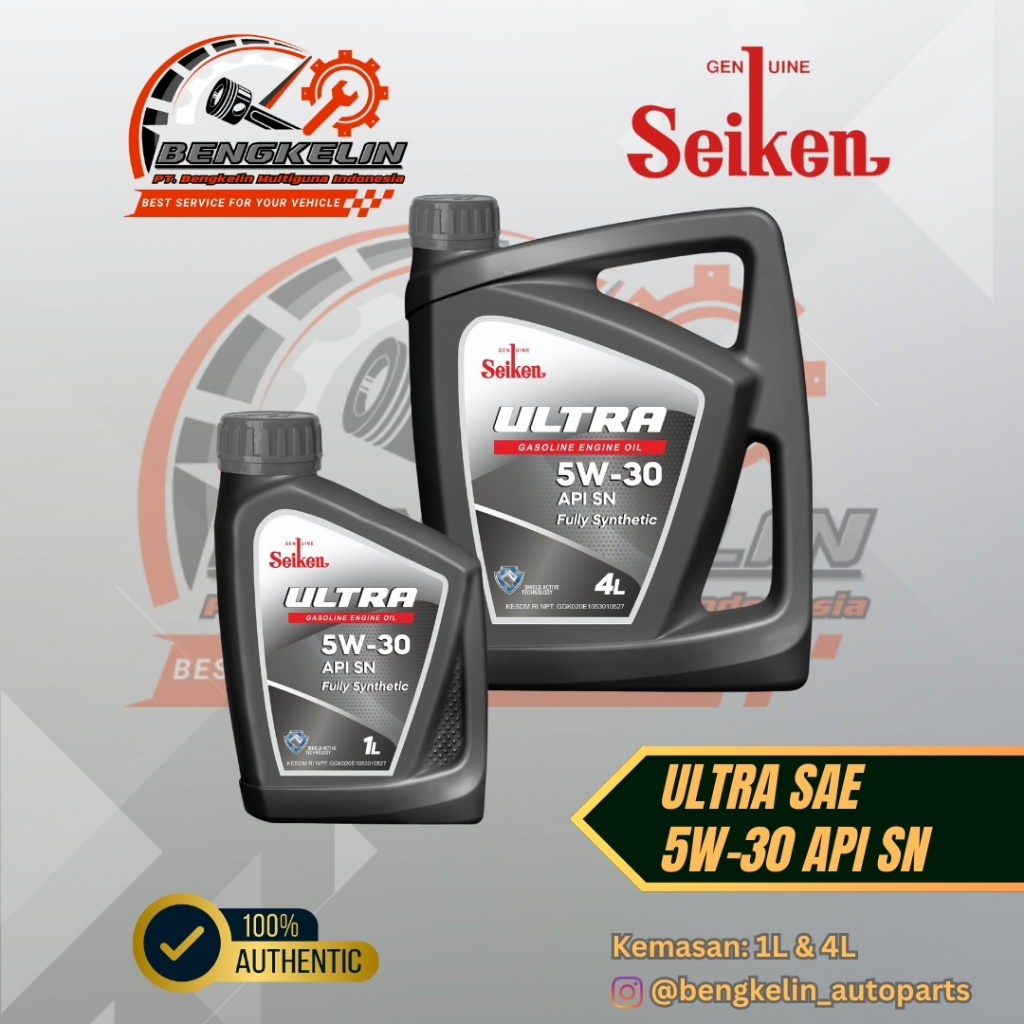 Jual OLI MESIN MOBIL SEIKEN ULTRA SAE 5W-30 API SN | Shopee Indonesia