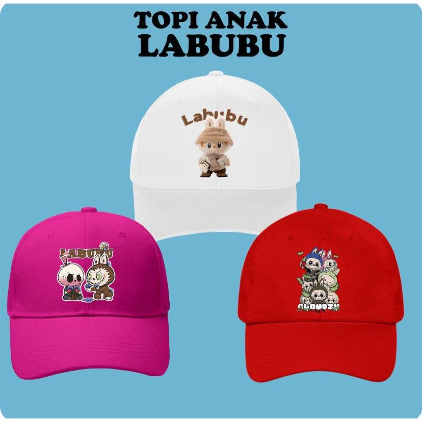 Jual Topi labubu anak bahan cutton twill sablon dtf kualitas premium ...