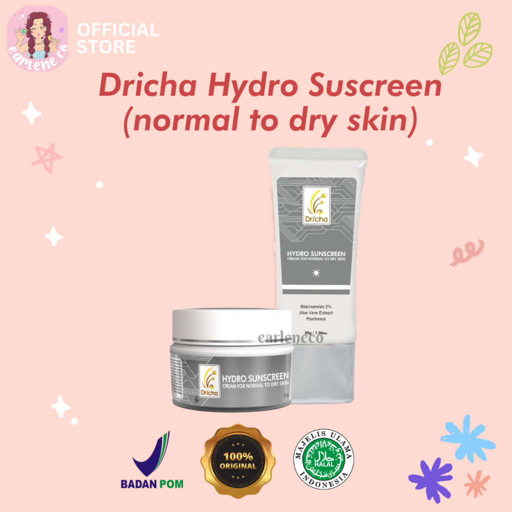 Jual Dricha Hydro Sunscreen BPOM dan Sertifikat HALAL MUI 10g & 30g ...