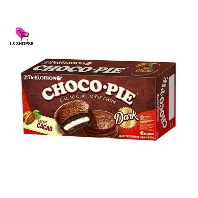 Jual Delfi Orion Choco Pie Dark 6P 180gr | Shopee Indonesia