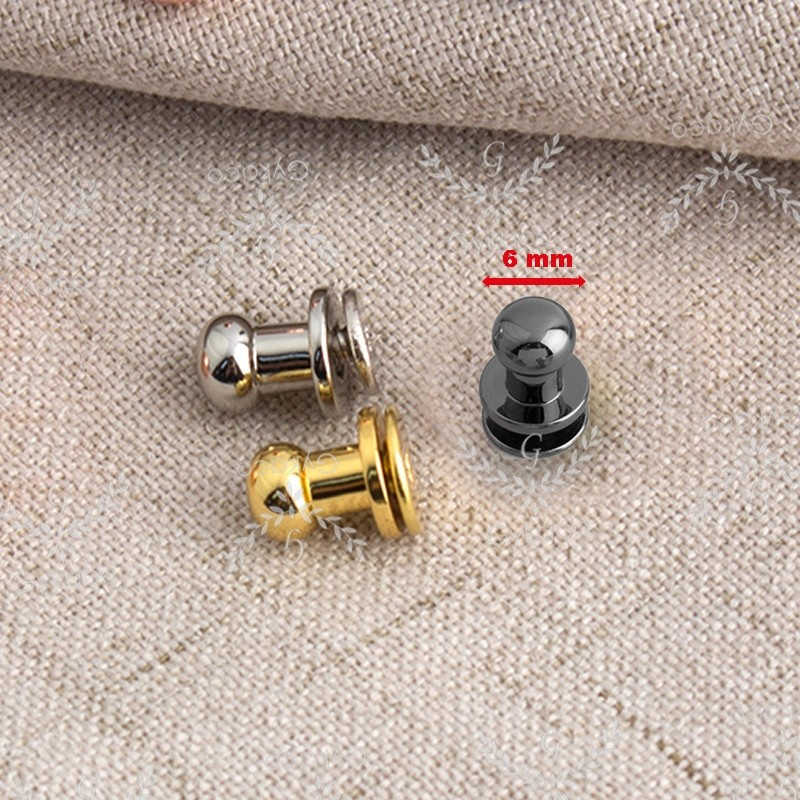 Jual Aksesoris Tas Kancing Pion / Baut Pentol - 6 mm // Aksesoris Tas ...