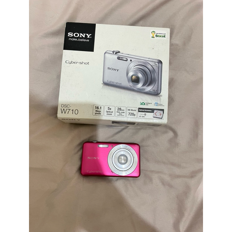 Jual digicam sony cybershot w710 pink fullset box kamera digital ...