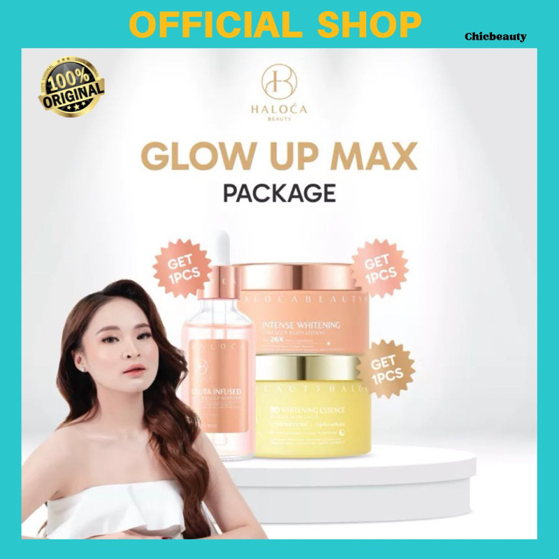 Jual ( PROMO ) HALOCA BEAUTY skin body whitening ORIGINAL | Shopee ...