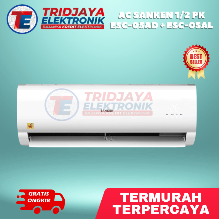 Jual AC SANKEN 1/2 PK ESC-05AD + ESC-05AL Garansi Resmi | Shopee Indonesia