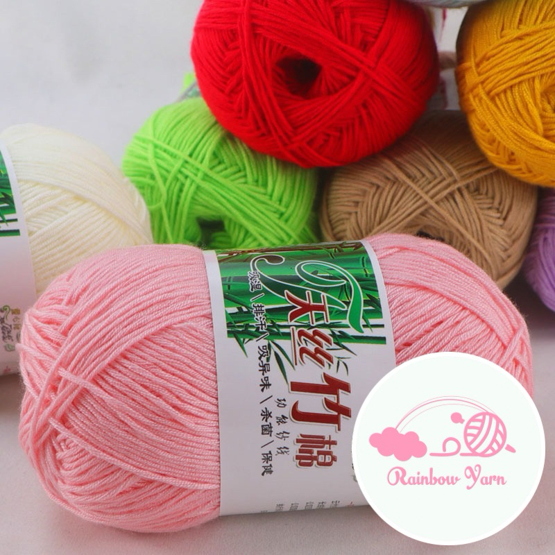 Jual Benang rajut katun bambu / cotton bamboo combed yarn | Shopee ...