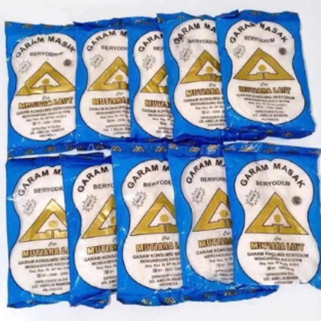 Jual Garam Mutiara Laut garam Masak/Garam Dapur/Garam Beryodium 100g ...