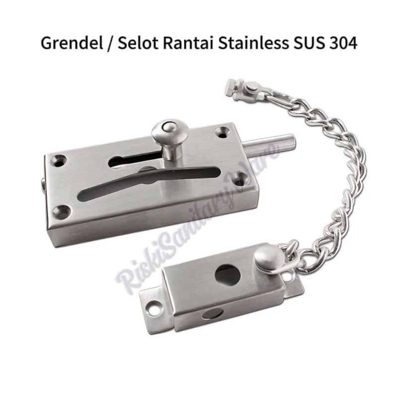 Jual Grendel Selot Pintu Rantai Stainless | Shopee Indonesia