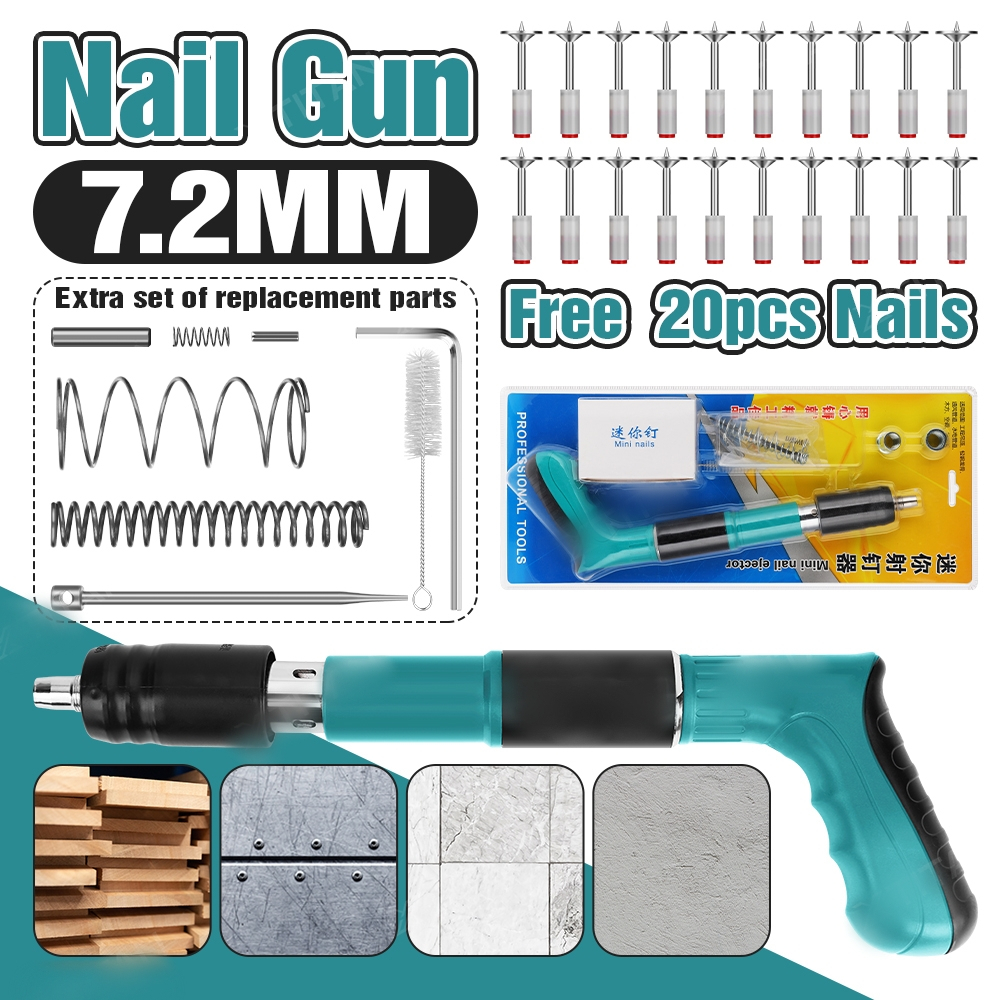 Jual COD Pistol Paku Nail Gun Manual Steel Nail Gun Rivet Concrete ...