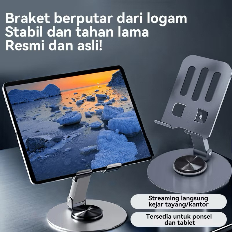 Jual (ZM-0113H) Desktop Stand full metal holder / Phone Holder Stand ...