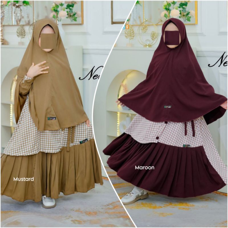 Jual NEW IRIS SYAFIRA KIDS GAMIS ANAK SET CADAR TALI | Shopee Indonesia