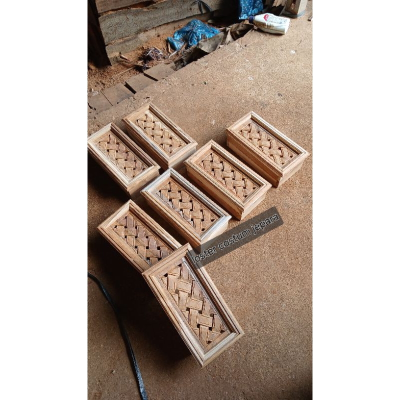 Jual loster kayu motif anyaman roster angin angin | Shopee Indonesia