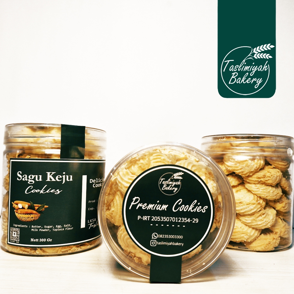 Jual TASLIMIYAH BAKERY Sagu Keju Premium Lembut Toples 600 ml / Kue Lebaran / Cemilan / Kue ...