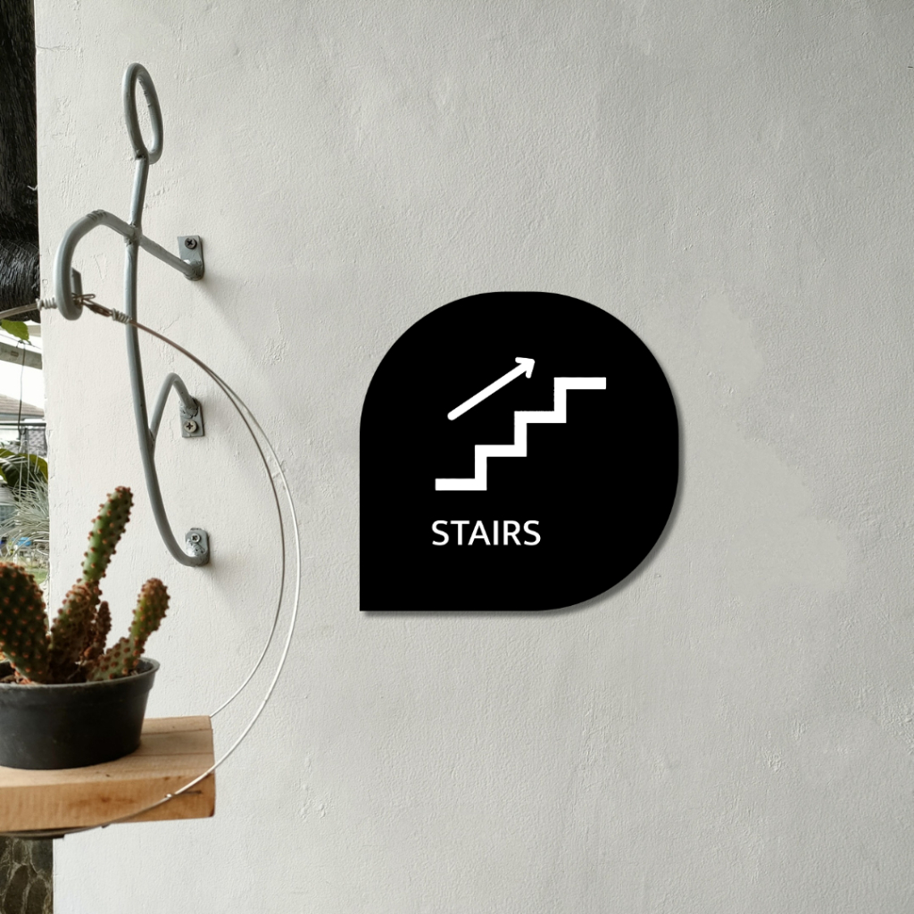 Jual Sign Naik Tangga Sign Stairs akrilik Dinding | Shopee Indonesia