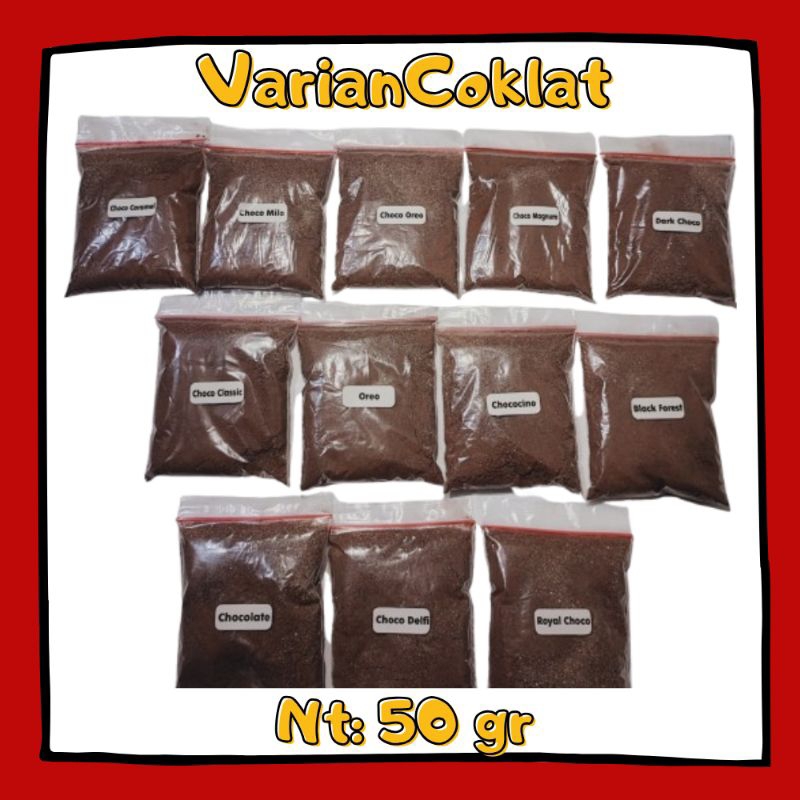 Jual Serbuk Minuman Coklat Halal Kiloan Varian Rasa Banyak Kemasan ...