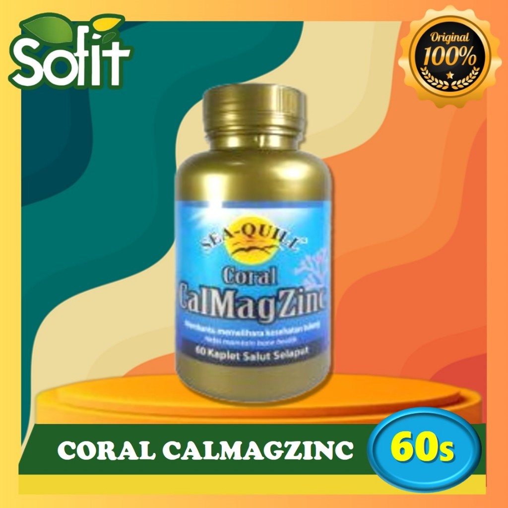 Jual Sea-Quill Coral CalMagZinc With VIT D3 60s / Kekuatan Tulang dan ...