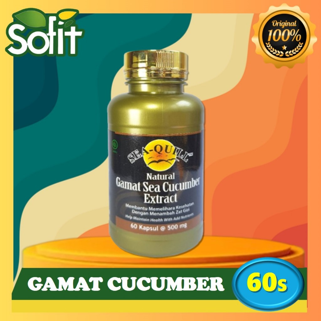Jual Sea-Quill Natural Gamat Sea Cucumber Extract 60 kapsul ...