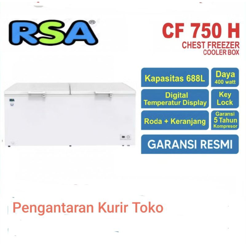 Jual RSA CHEST FREEZER 688LITER CF-750H GARANSI RESMI | Shopee Indonesia