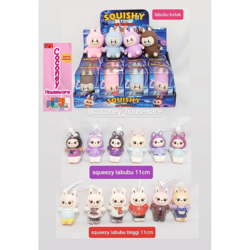 Jual Squishy Labubu / Squizy Labubu / Labubu Kotak / Labubu Kekinian ...