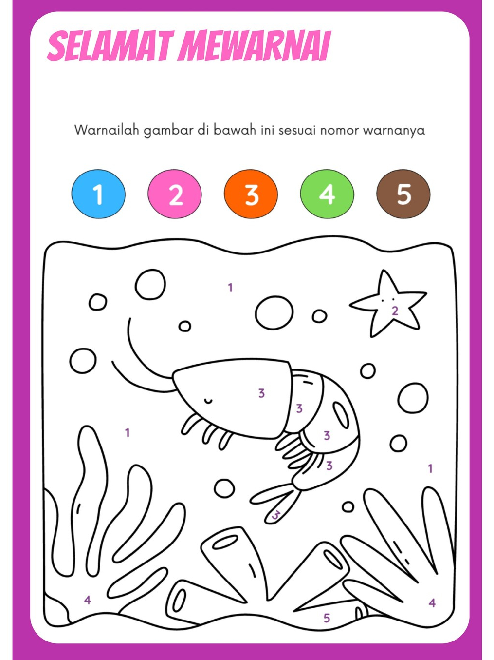 Jual Hard Copy Worksheet Mewarnai vol 11 | Shopee Indonesia