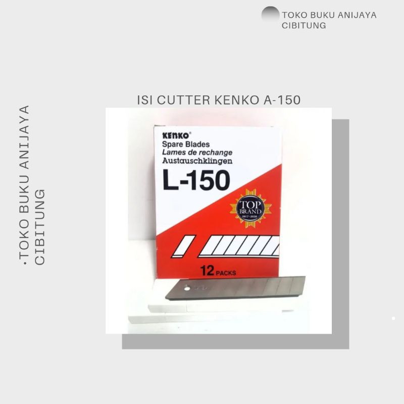 Jual ISI CUTER MERK KENKO / ISI CUTER BESAR (L-150) | Shopee Indonesia