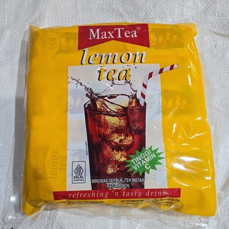 Jual Maxtea Lemon tea max tea 1 pack isi 3 renceng ( PAK ) | Shopee ...