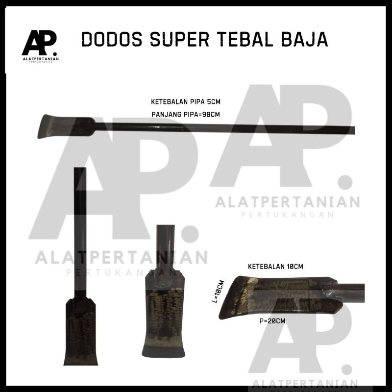 Jual Dodos linggis galian tanah baja asli super kuat gagang pipa besi ...