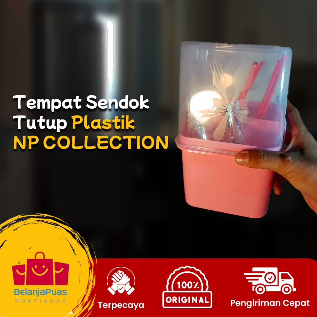 Jual Tempat Sendok Tutup Segi Plastik NP COLLECTION NP 288 | Tempat ...