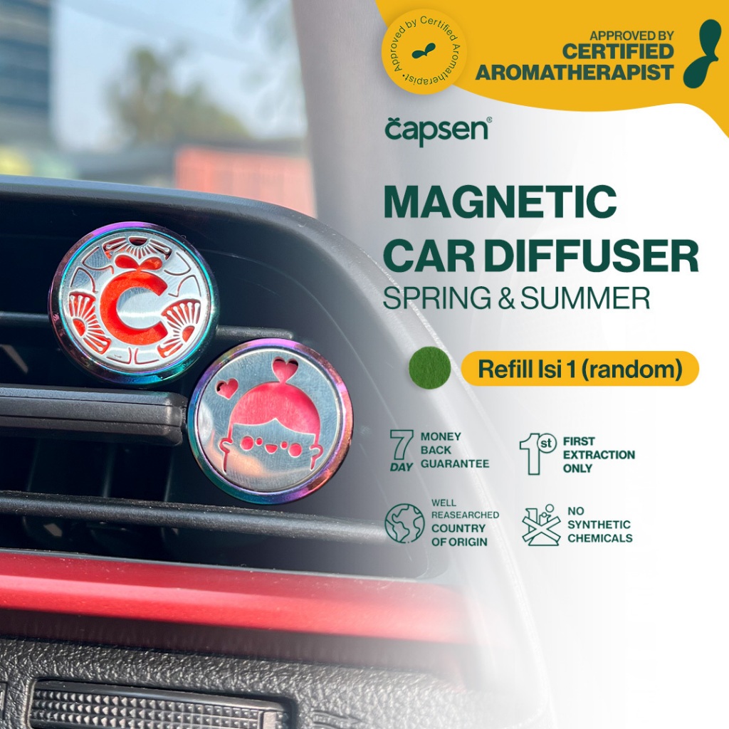 Jual CAPSEN Car Diffuser Mobil Aromatherapy Car Vent Clip Essential Oil ...