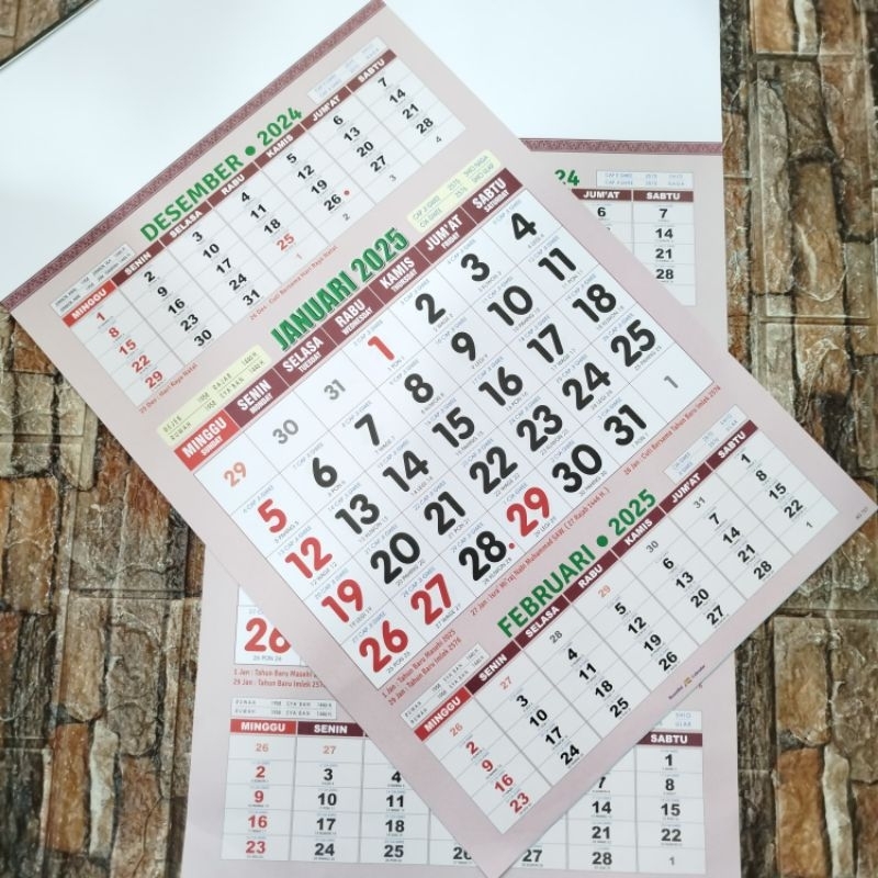Jual Kalender Kerja Semilux Full Color 2025 | Shopee Indonesia