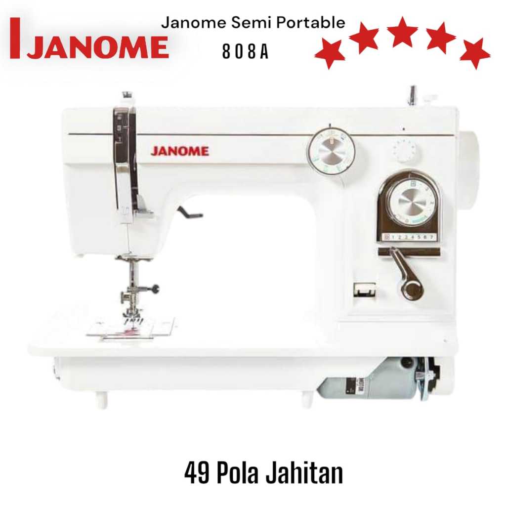 Jual Mesin Jahit - Janome 49 Pola Jahitan - Janome model 808A | Shopee Indonesia