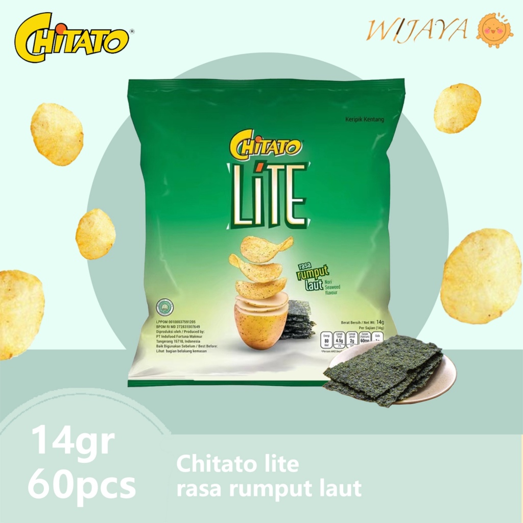 Jual Chitato Lite Camilan Rumput Laut -14g ️60Pcs | Shopee Indonesia